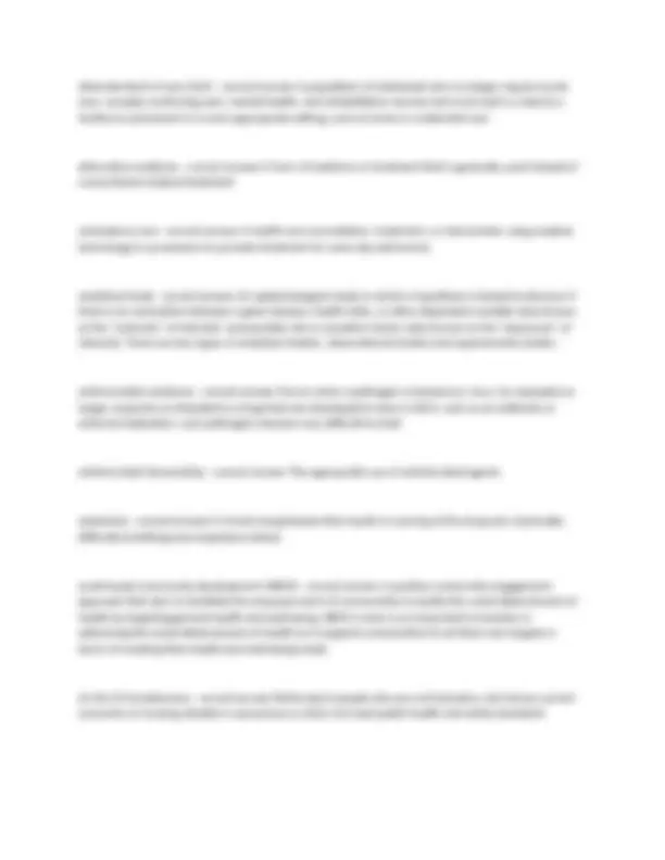 Public Health Glossary: Key Terms and Definitions | Exams Health ...