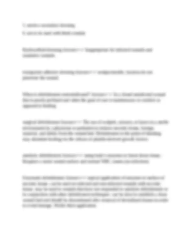 Wound Care WOCN questions with correct answers | Exams Nursing | Docsity