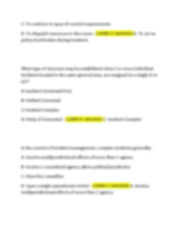 NIMS ICS 400 Test Questions and Answers: A Comprehensive Guide to ...