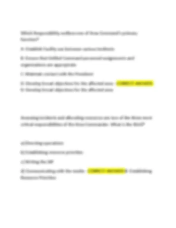 NIMS ICS 400 Test Questions and Answers: A Comprehensive Guide to ...