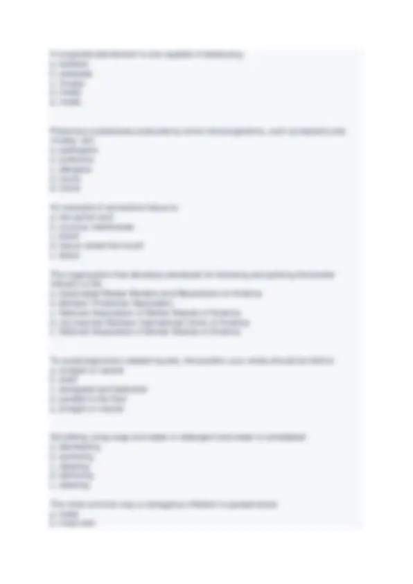 Milady Standard Barbering Sample State Board Examination Test 3 - 6th ...