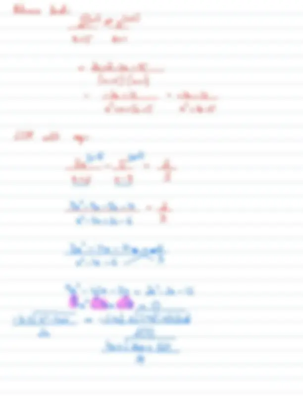 mathematics algebra revision | Exercises Mathematics | Docsity