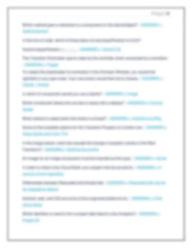 UNITY CERTIFICATION EXAM GAME DEVELOPER STUDY GUIDE COMPLETE 85 ...