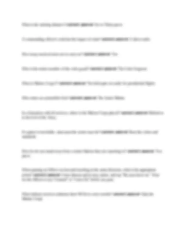 USMC Knowledge: History, Traditions, and Key Events | Exams Law | Docsity