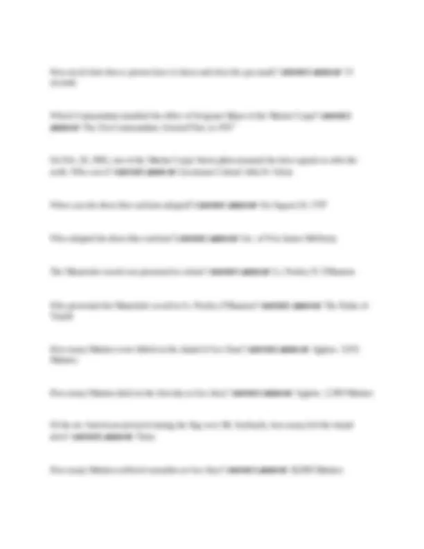 USMC Knowledge: History, Traditions, and Key Events | Exams Law | Docsity