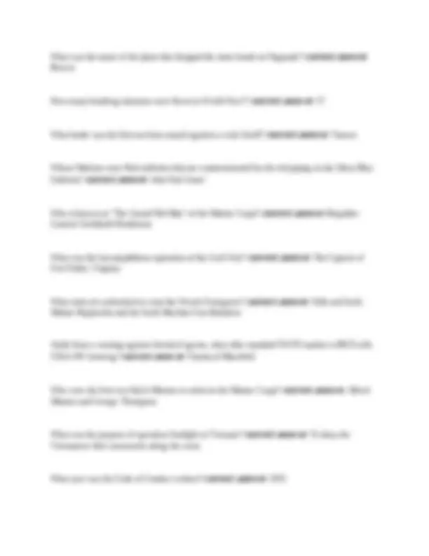 USMC Knowledge: History, Traditions, and Key Events | Exams Law | Docsity