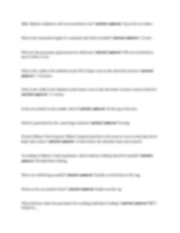 USMC Knowledge: History, Traditions, and Key Events | Exams Law | Docsity