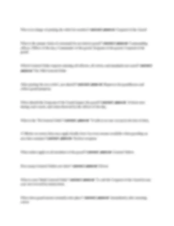 USMC Knowledge: History, Traditions, and Key Events | Exams Law | Docsity