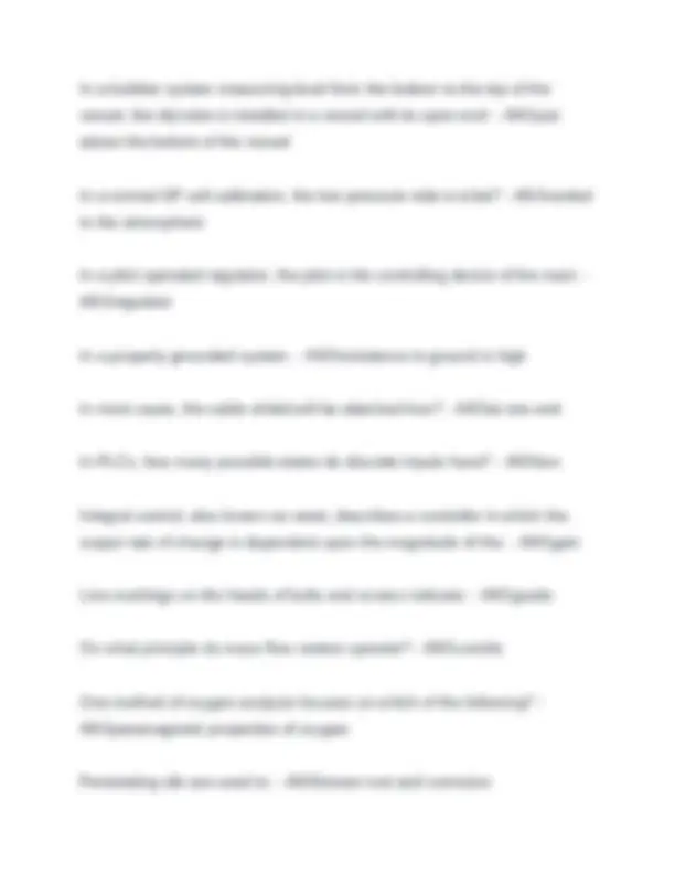 Instrumentation Practice Test: 103 Questions and Answers | Exams ...