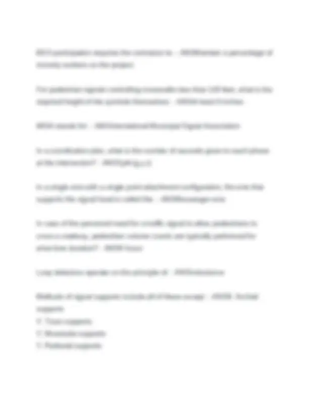 IMSA Signal Technician Level 1 End of Chapter Questions with Correct ...