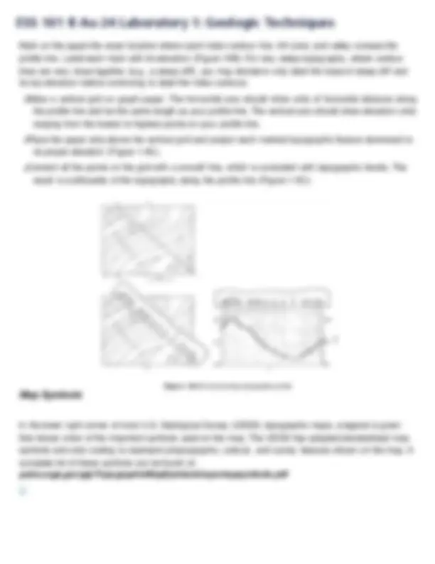 ESS 101 B Au 24 Laboratory 1: Geologic Techniques | Exams Engineering ...