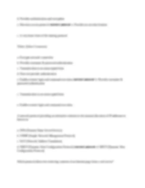 CompTIA Network+ Certification Exam N10-007 Practice Test 1: Questions ...