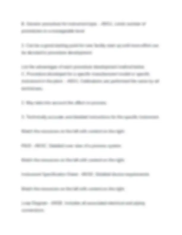 Calibration Test 1: Questions and Answers for Instrumentation and ...