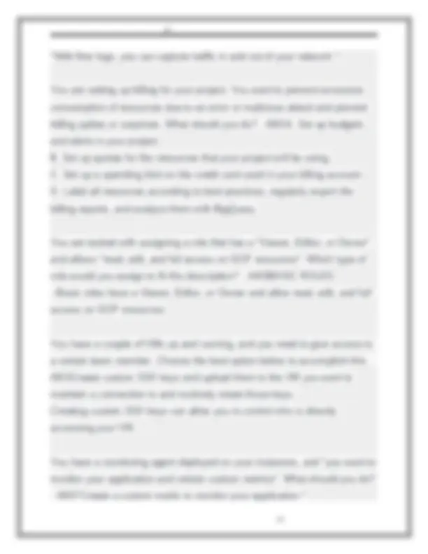 Google Certified Associate Cloud Engineer (ACE) Exam & Sample Questions Updated 2025-2026 ...