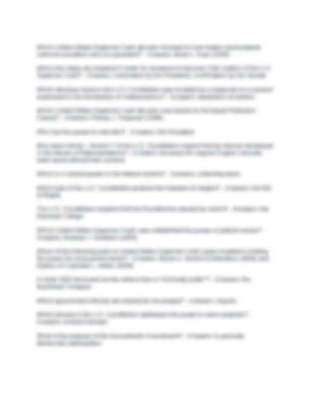 Florida Civic Literacy Exam (FCLE) Study Guide: Multiple Choice ...