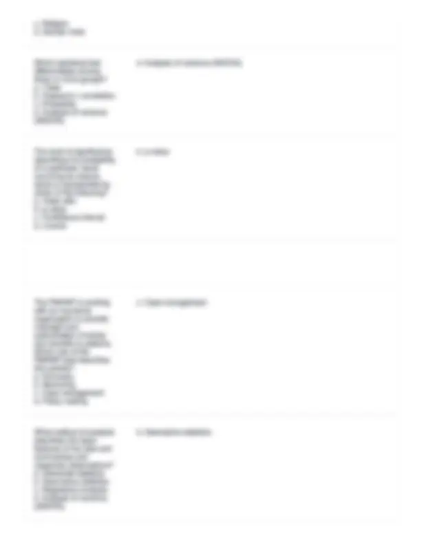 NR 668 CEA Final - Quizlet | Assignments Nursing | Docsity