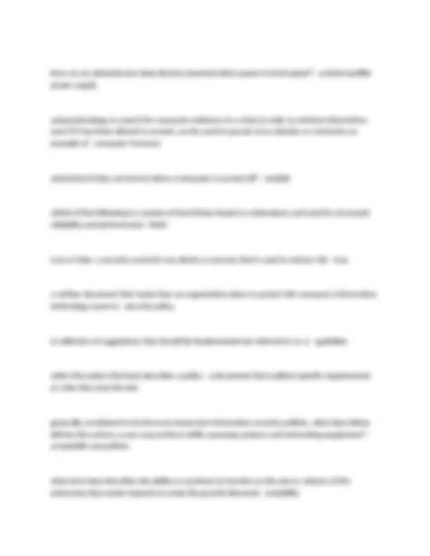 Cyber Security Exam 3 question and and answer | Exams Advanced ...