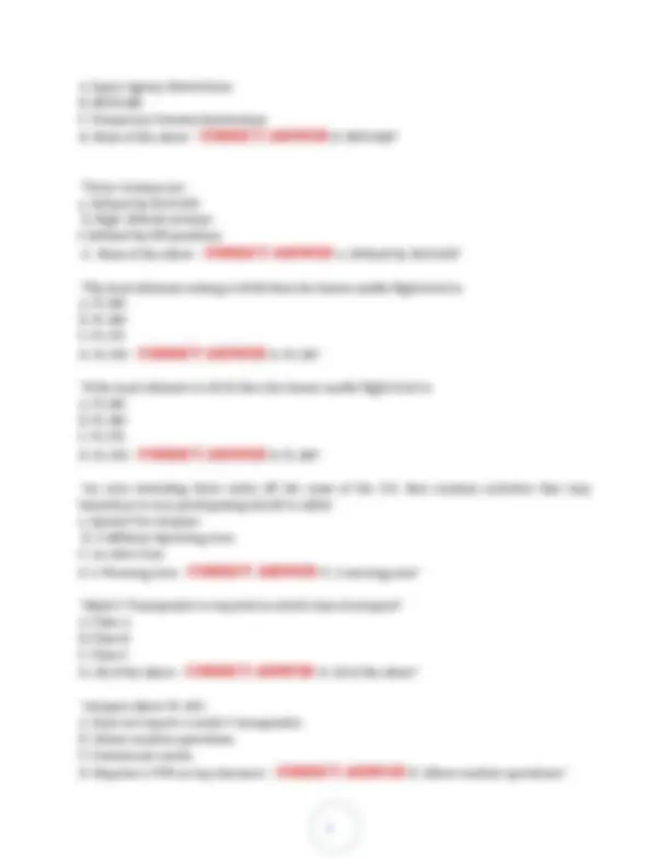 ATC AIRSPACE QUESTIONS AND ANSWERS | Exams Control Systems | Docsity