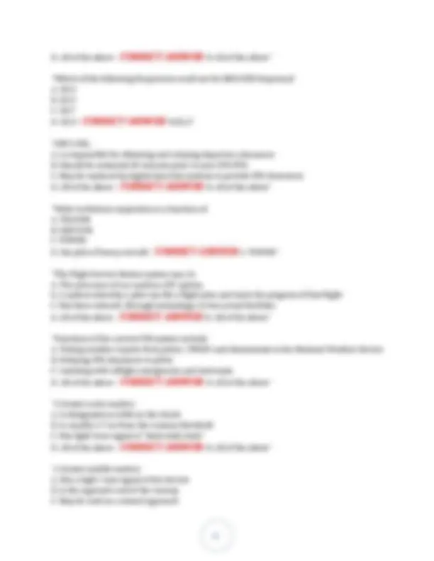 ATC AIRSPACE QUESTIONS AND ANSWERS | Exams Control Systems | Docsity