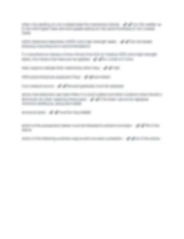 Unitized Body Structural Repair Exam (Questions and Answers) | Exams ...