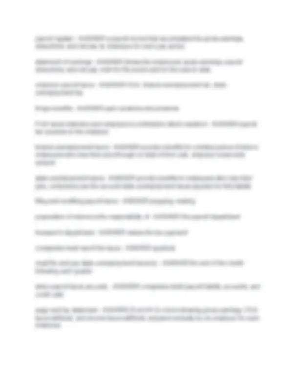 PAYROLL ACCOUNTING EXAM QUESTIONS AND ANSWERS 100% CORRECT!!! | Exams Accounting | Docsity