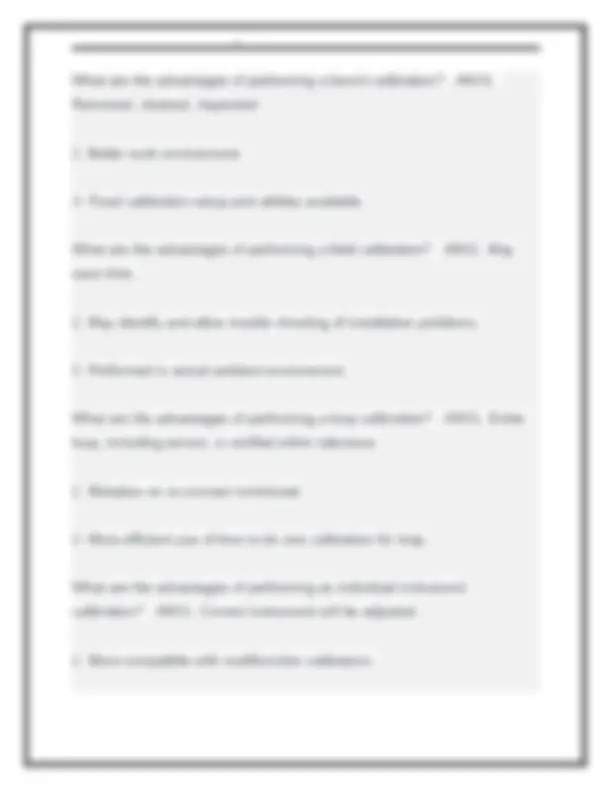 Calibration Test 1 Latest Edition 2025. Questions & Correct Answers ...