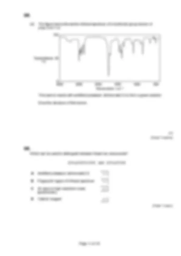 Extra additional Mass spectometry and IR questions | Exercises ...