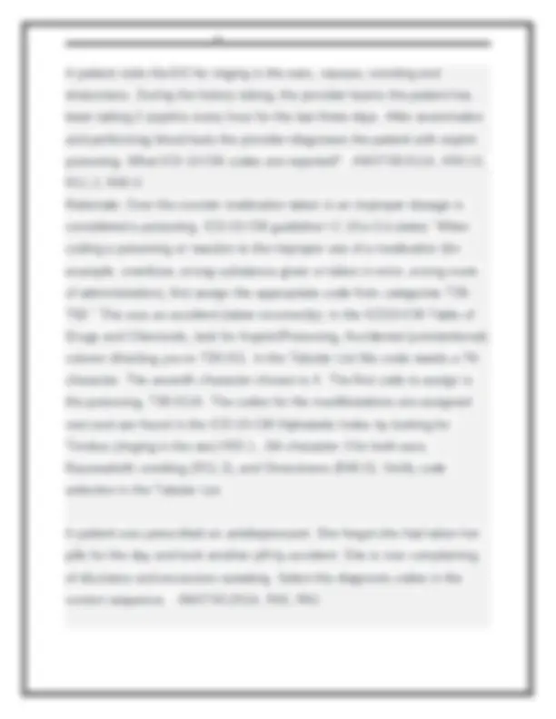 AAPC Ch. 5: ICD-10-CM Coding Chapters 12-21 Questions with Correct ...