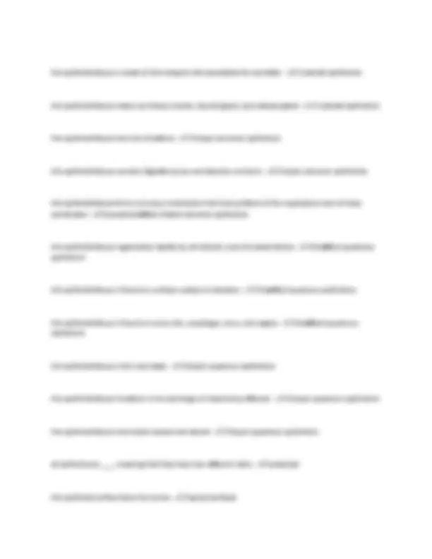 USABO Animal Anatomy and Physiology Study Guide | 100% Correct Answers ...