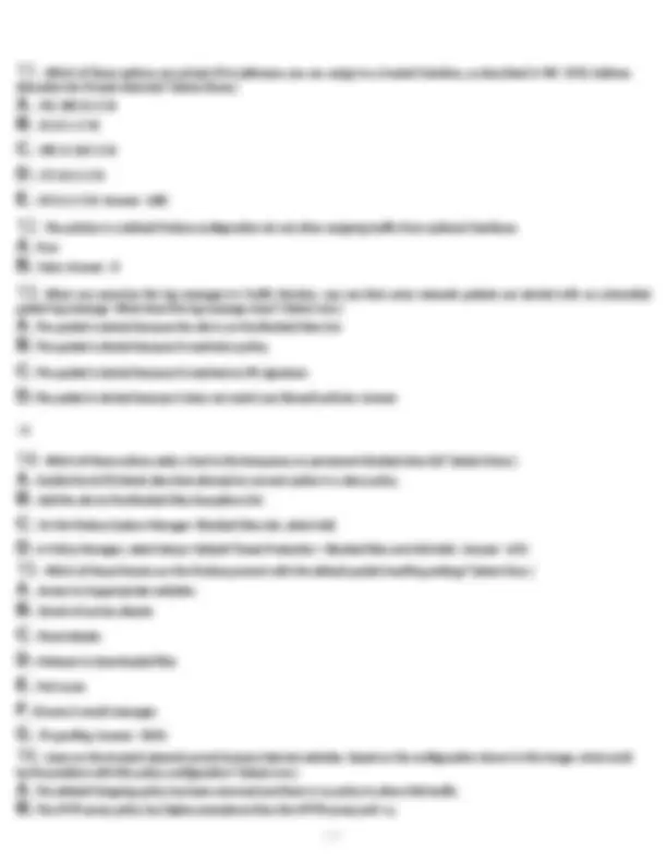 WATCHGUARD NETWORK SECURITY ESSENTIALS EXAM QUESTIONS VERIFIED ANSWERS ...