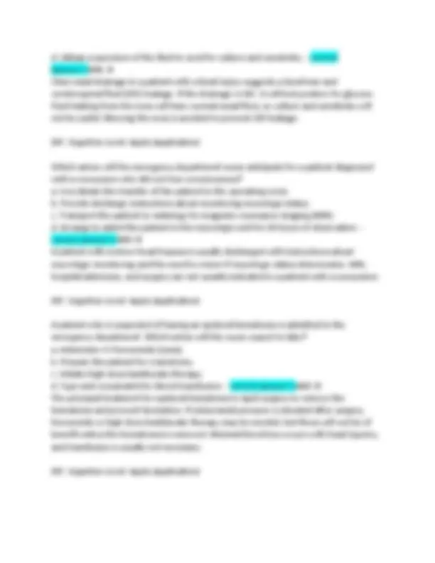 Chapter 55: Assessment of Nervous System Lewis: Medical-Surgical Nursing, 10th Edition 2 | Exams ...