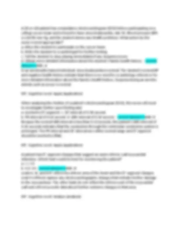 Chapter 35: Dysrhythmias Lewis: Medical Surgical Nursing, 10th Edition 2025 | Exams Nursing ...