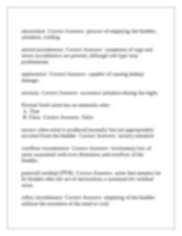 NURB 3040 Fundamentals of Nursing chapter 37 Taylor's version 7 ...