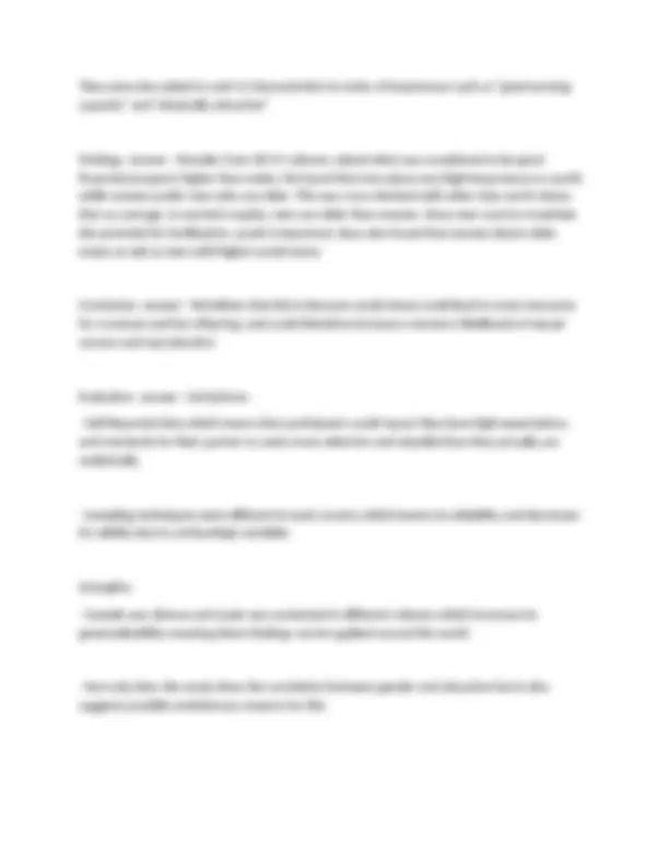 Buss's Study on Mate Selection: Exploring Gender Differences in Partner ...