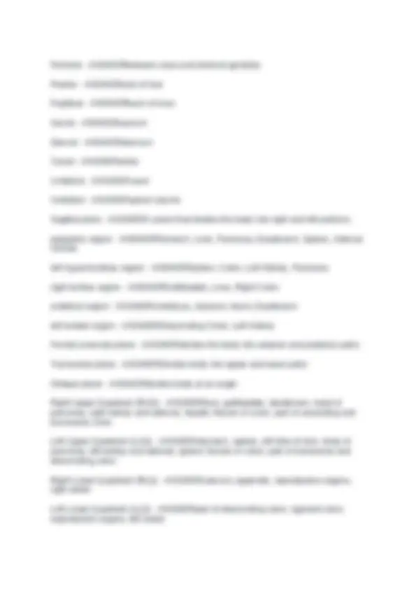 Anatomical Terminology and Directional Terms: A Comprehensive Guide | Exams Biology | Docsity