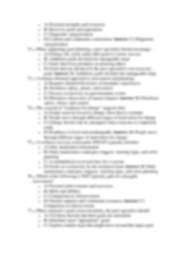 CALMHSA PEER SUPPORT CERTIFICATION PRACTICE EXAM QUESTIONS WITH ...