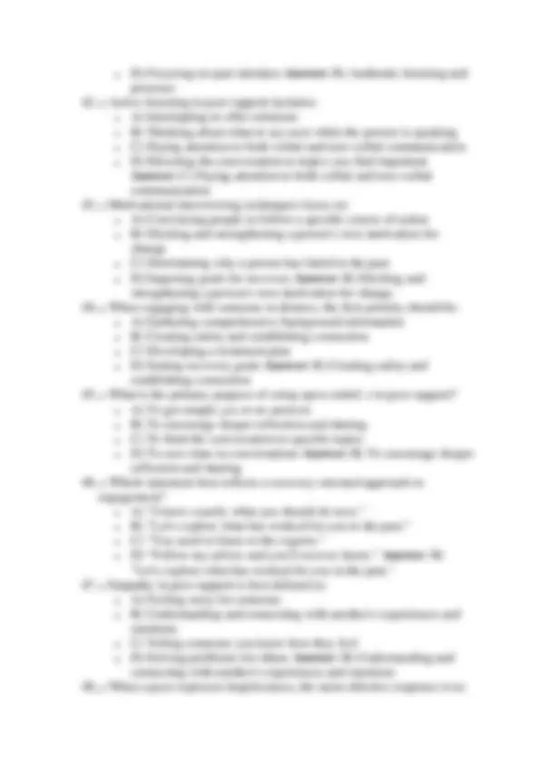 CALMHSA PEER SUPPORT CERTIFICATION PRACTICE EXAM QUESTIONS WITH ...