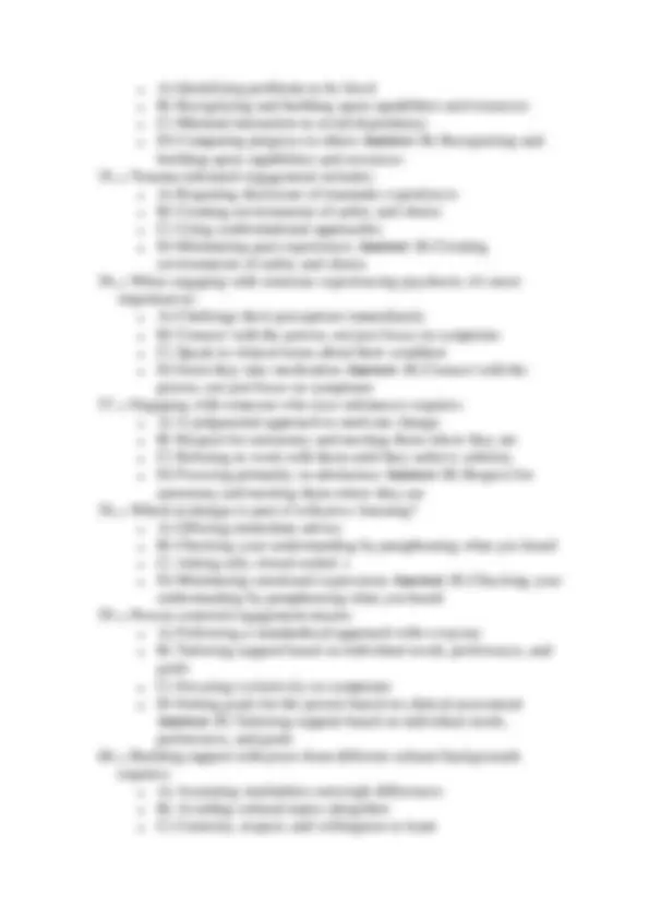 CALMHSA PEER SUPPORT CERTIFICATION PRACTICE EXAM QUESTIONS WITH ...