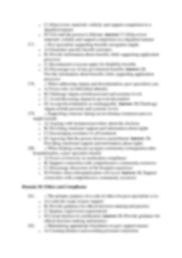 CALMHSA PEER SUPPORT CERTIFICATION PRACTICE EXAM QUESTIONS WITH ...