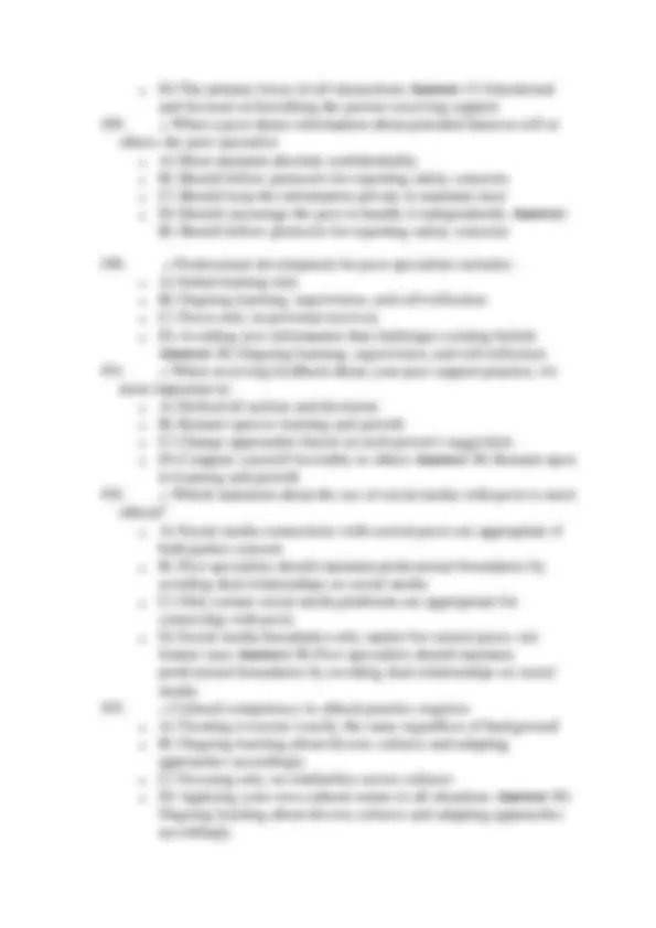 CALMHSA PEER SUPPORT CERTIFICATION PRACTICE EXAM QUESTIONS WITH ...