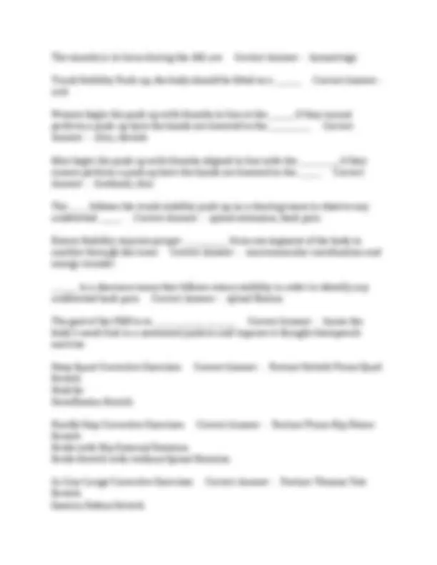 FMS Test - Questions And Expert Answers | Exams Nursing | Docsity