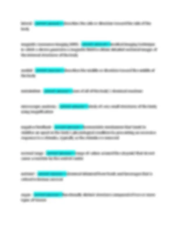 Anatomy & Physiology (OpenStax) 2025 Verified Question And Answers | Exams Nursing | Docsity