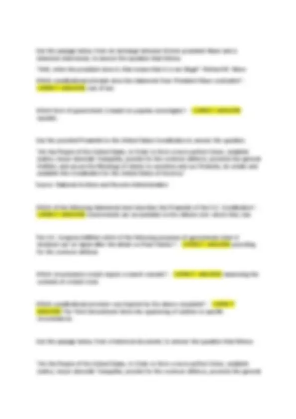 Fcle Practice Exam 2025, Fcle Study Set, 10 Amendments, Civic Literacy ...