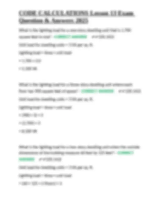 CODE CALCULATIONS Lesson 13 Exam Question & Answers 2025 | Exams ...