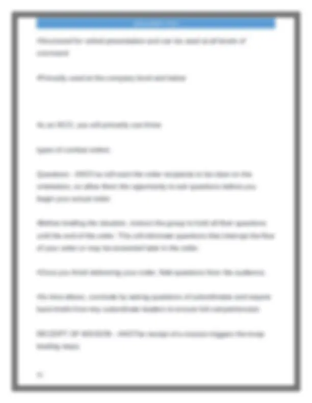 Cpl's Course; Tactical Planning Questions and Verified Answers | Exams ...