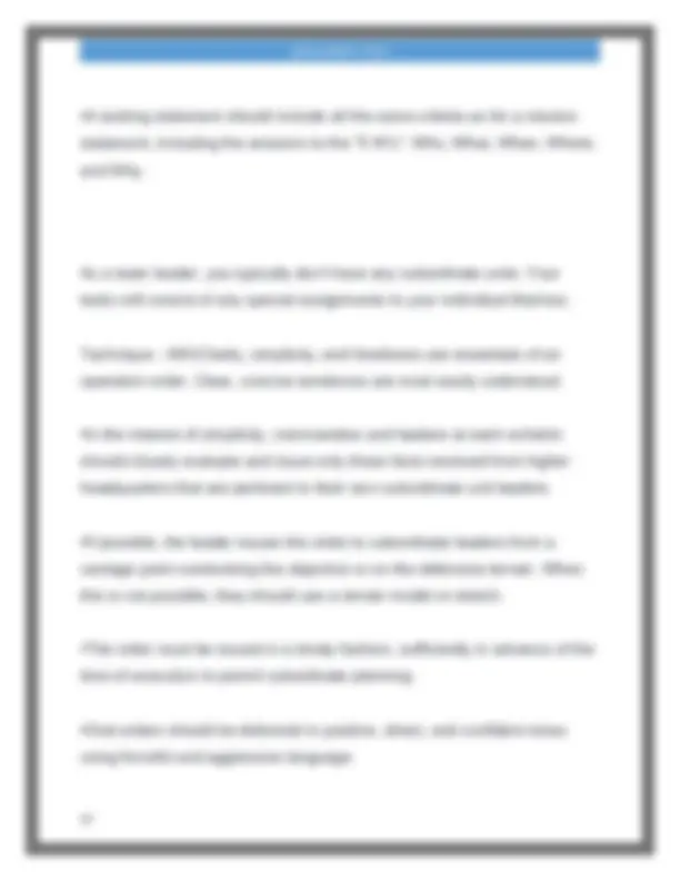 Cpl's Course; Tactical Planning Questions and Verified Answers | Exams ...