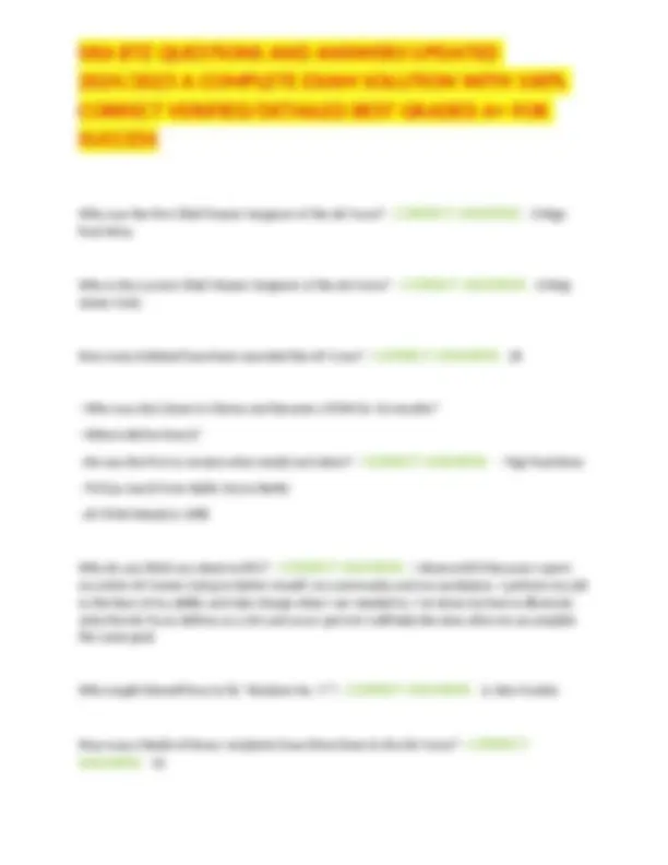 SRA BTZ QUESTIONS AND ANSWERS UPDATED 2024/2025 A COMPLETE EXAM ...