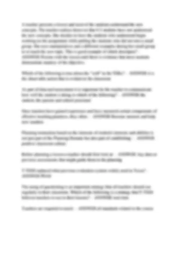 T-TESS Exam Questions and Answers: A Guide for Texas Teachers | Exams ...