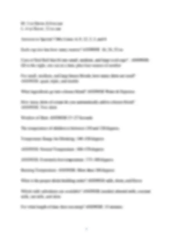 7 BREW BARISTA TEST QUESTIONS AND ANSWERS 2025 | Exams Nursing | Docsity