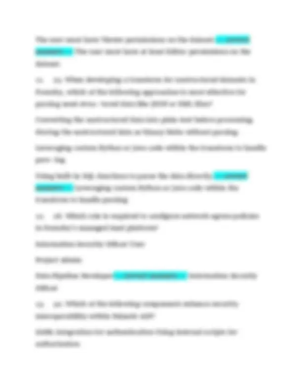 Palantir Data Engineering Certification Exam Questions with complete ...